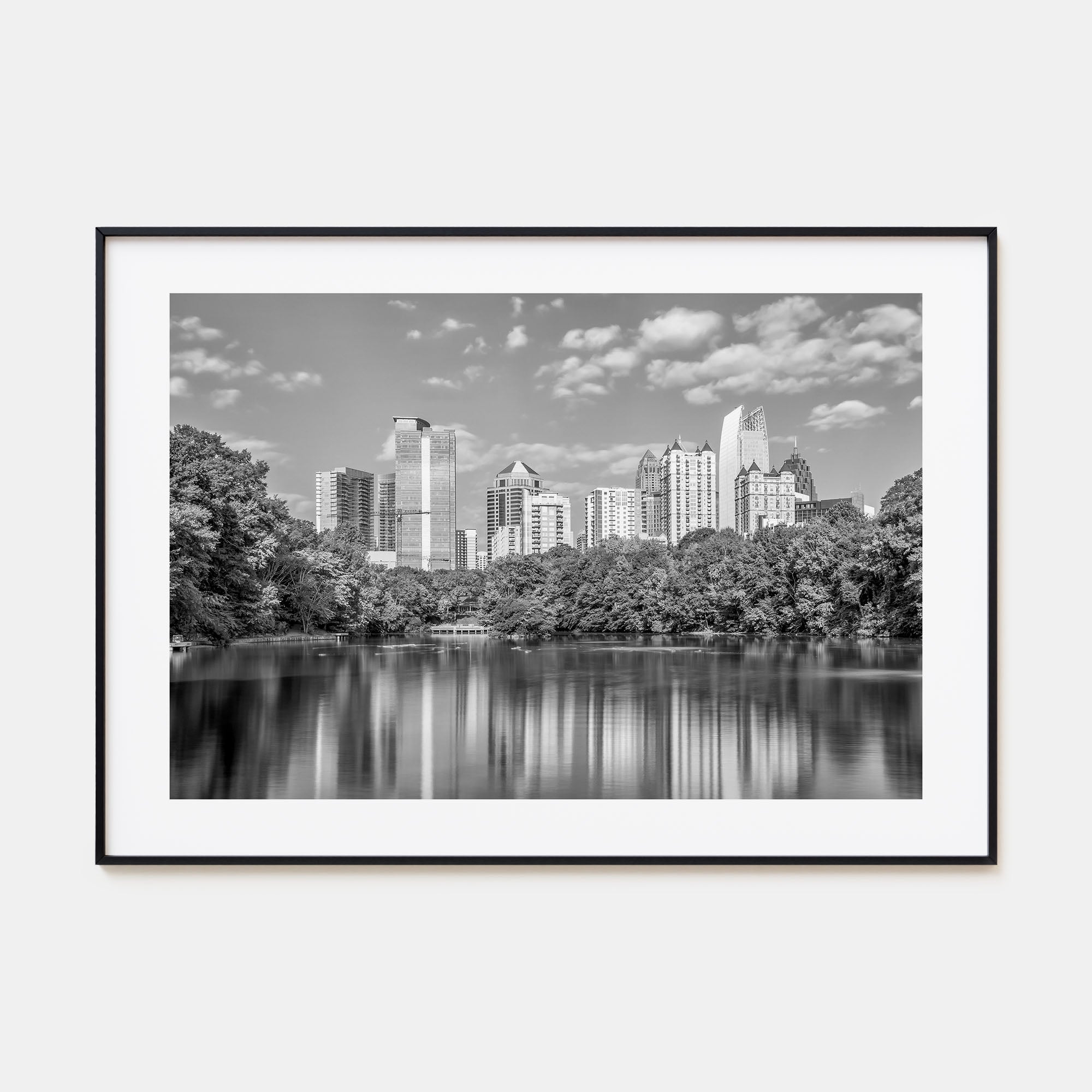 Atlanta Landscape B&W Poster · FrameThePrint