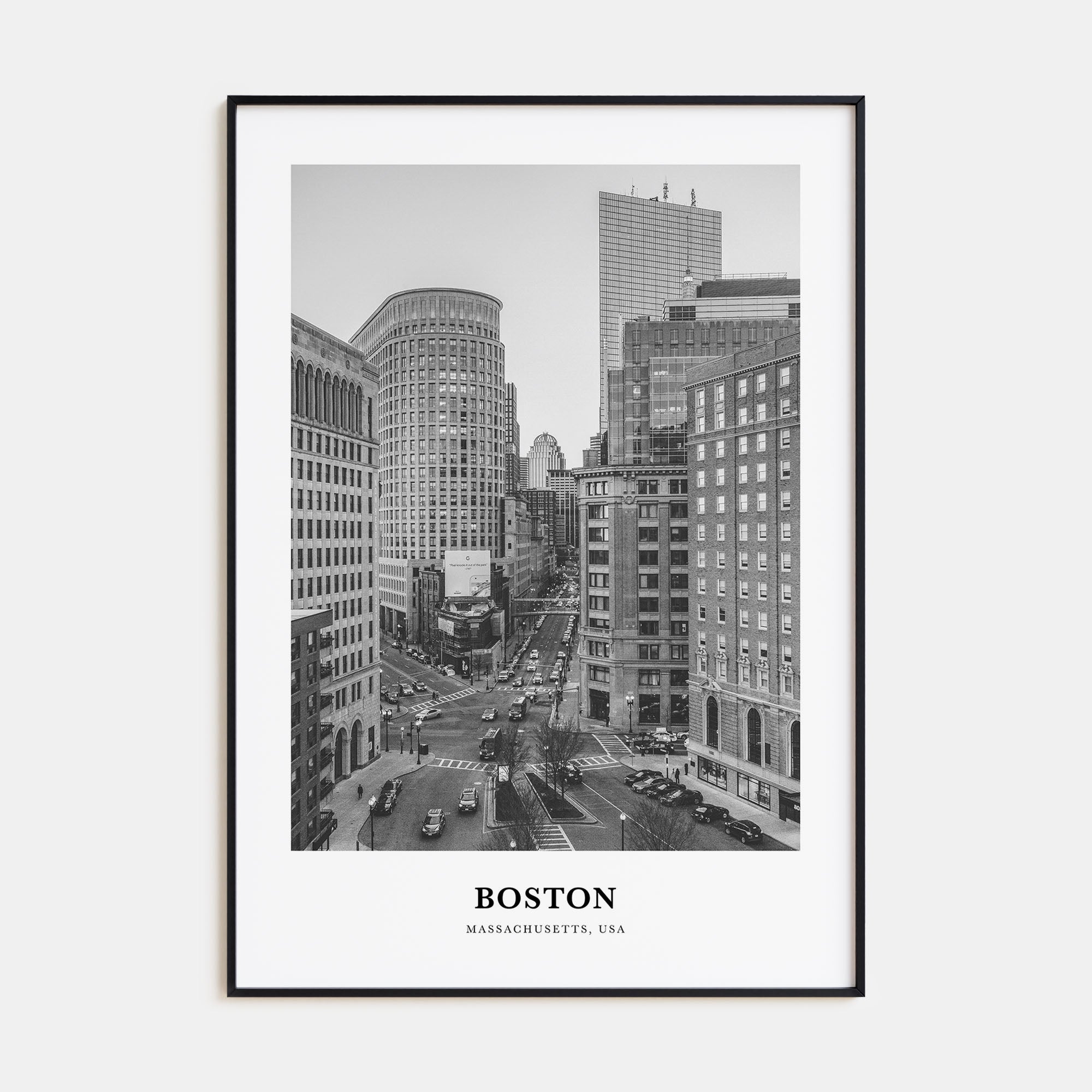 Boston Portrait B&W No 1 Poster · FrameThePrint