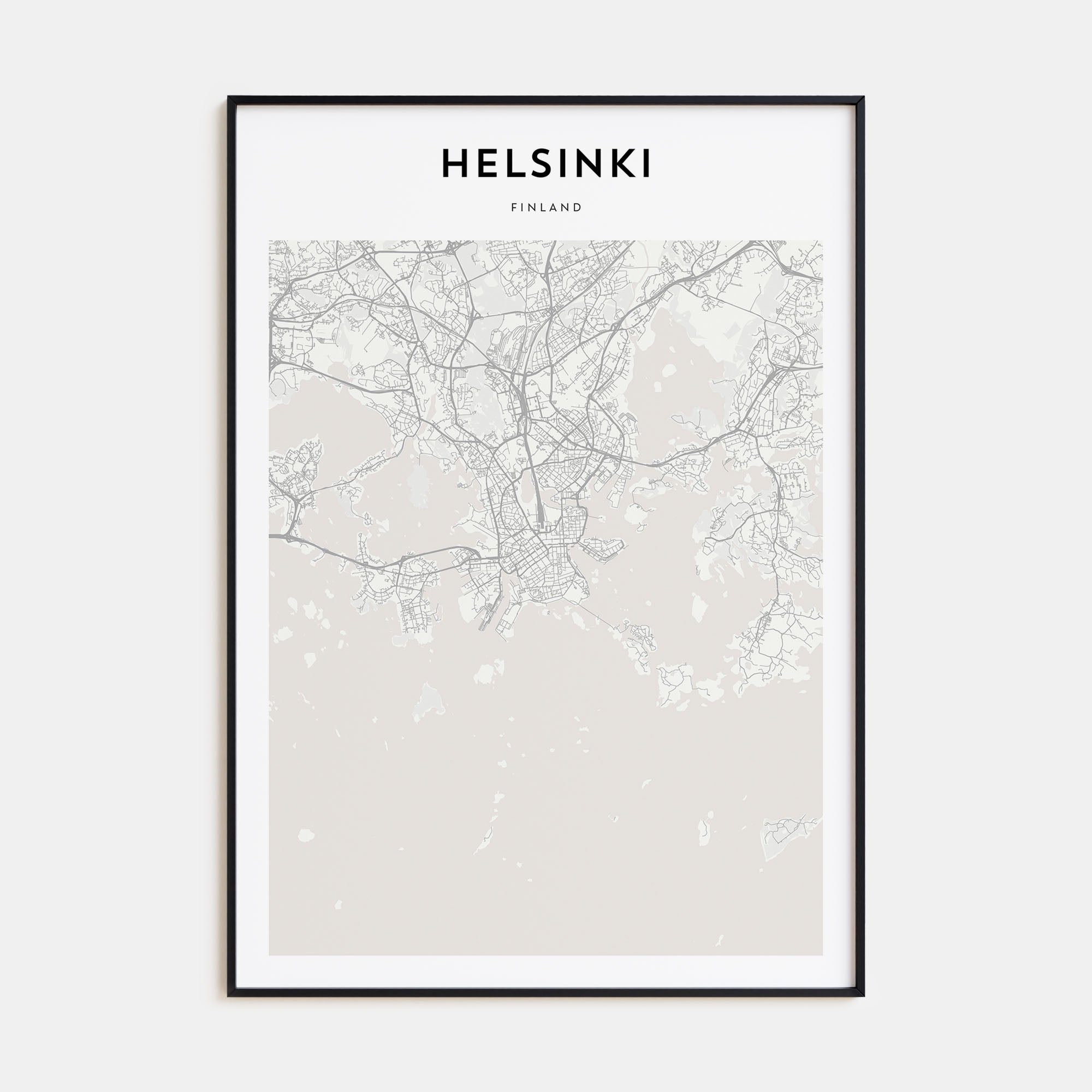 Helsinki Map Portrait Poster · FrameThePrint